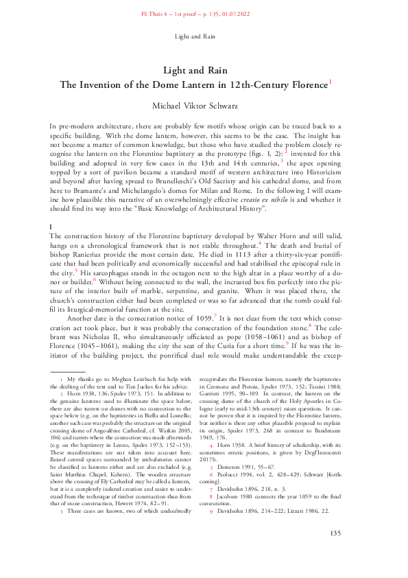 (PDF) Light and Rain The Invention of the Dome Lantern in 12 th-Century ...