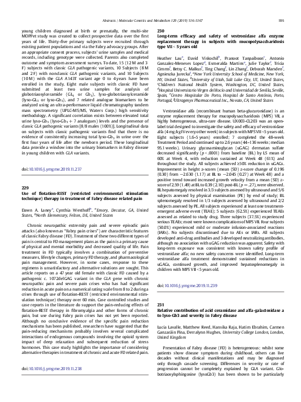(PDF) Relative contribution of acid ceramidase and alfa-galactosidase a to lyso-Gb3 and severity ...