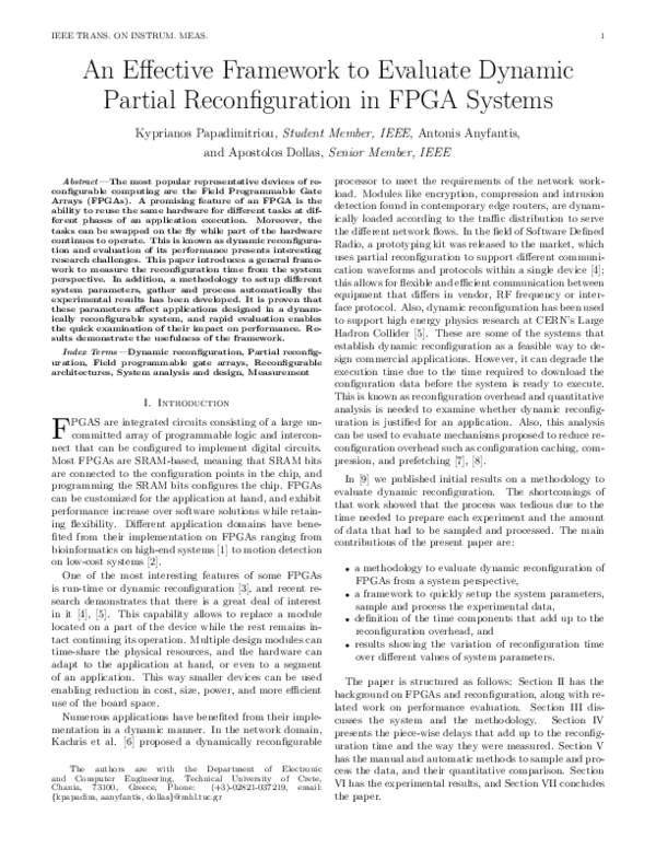 Pdf Ieee Trans On Instrum Meas 1 An Effective Framework To Evaluate Dynamic Partial