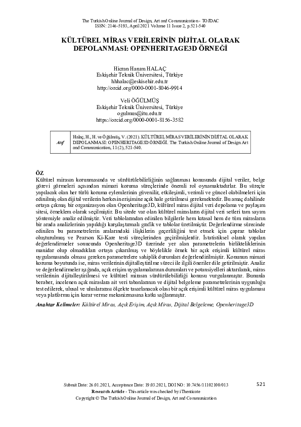 Pdf Digital Storage Of Cultural Heritage Data Openheritage3d Example