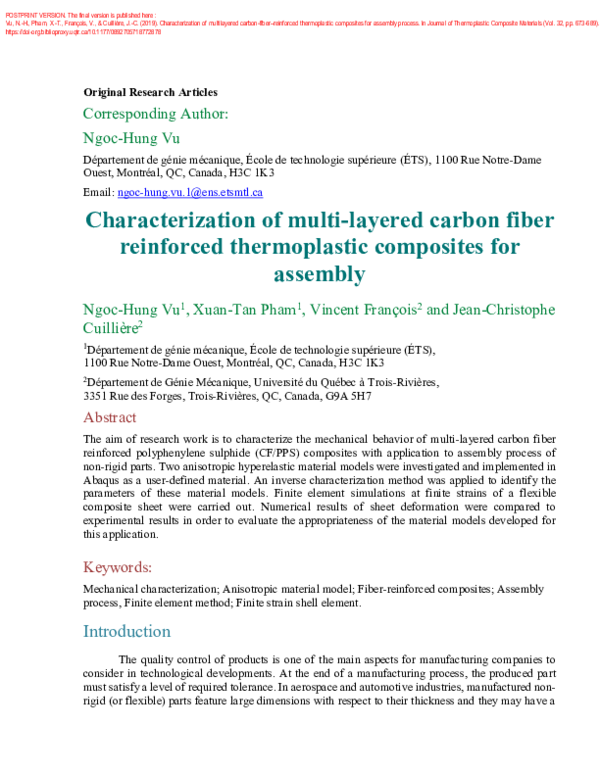 (PDF) Characterization of multilayered carbon-fiber–reinforced ...