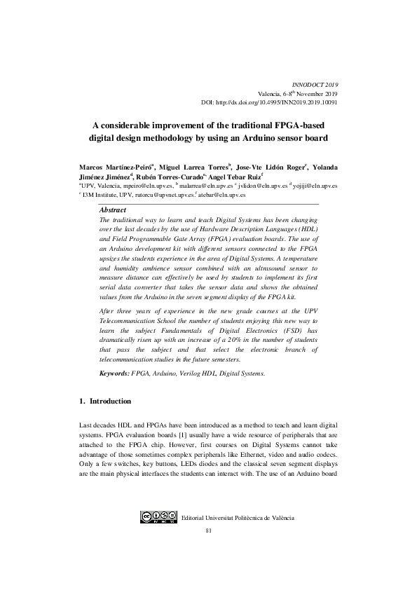 Pdf A Considerable Improvement Of The Traditional Fpga Based Digital Design Methodology By