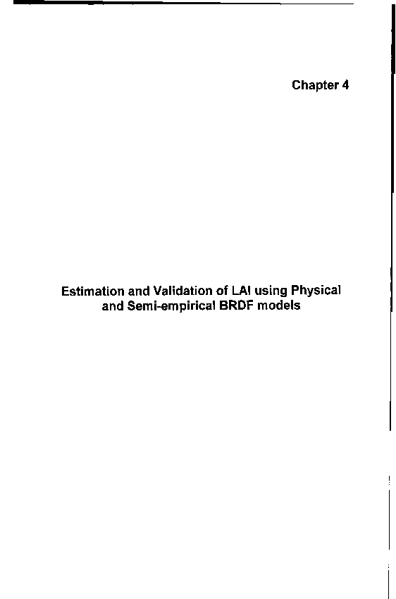 (PDF) Estimation and validation of LAI using physical and semi‐empirical BRDF models