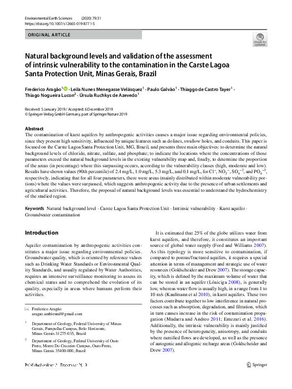 (PDF) Natural background levels and validation of the assessment of ...