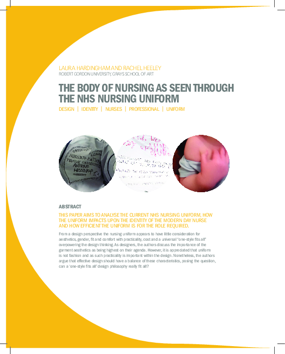 (PDF) The Body of Nursing as Seen Through the NHS Nursing Uniform