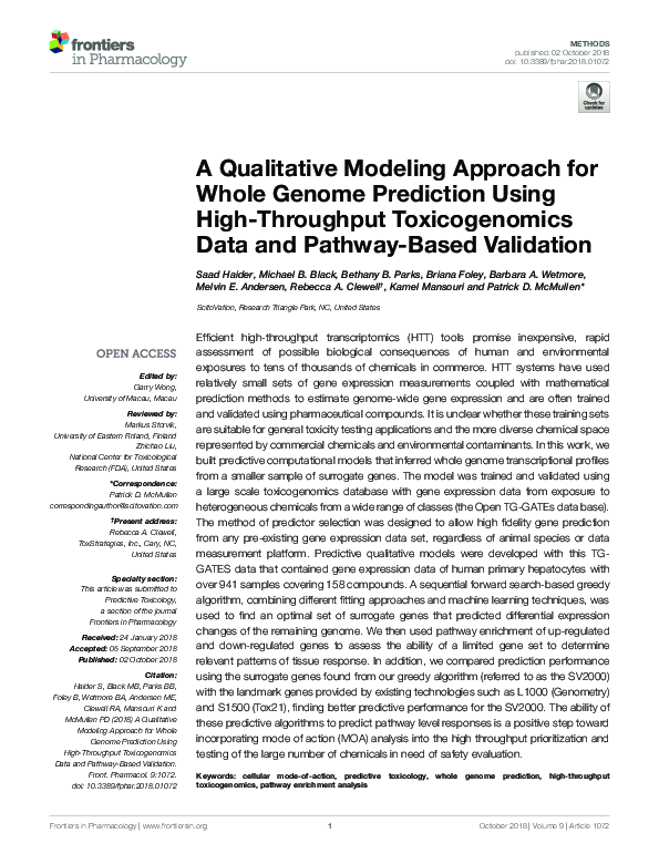 (PDF) A Qualitative Modeling Approach for Whole Genome Prediction Using High-Throughput ...