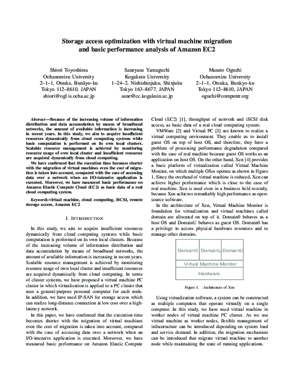 (PDF) Storage Access Optimization with Virtual Machine Migration and ...