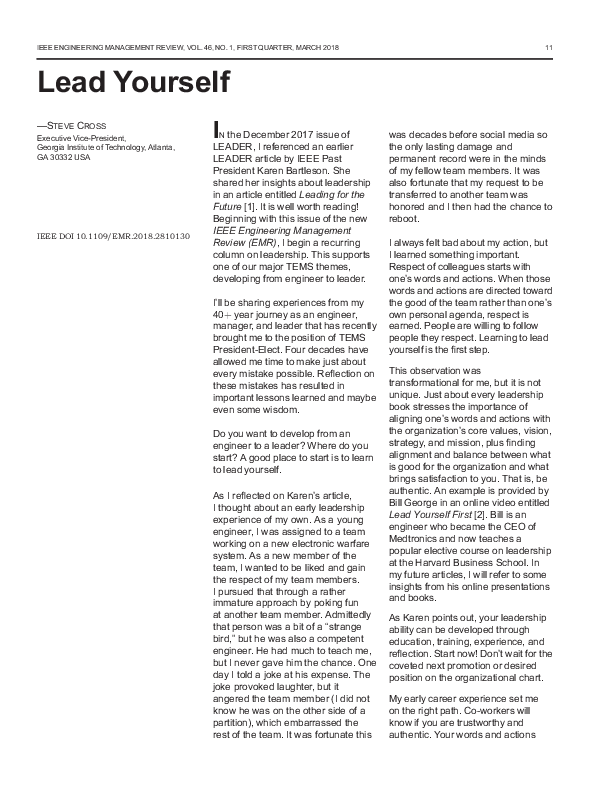 (PDF) Lead yourself