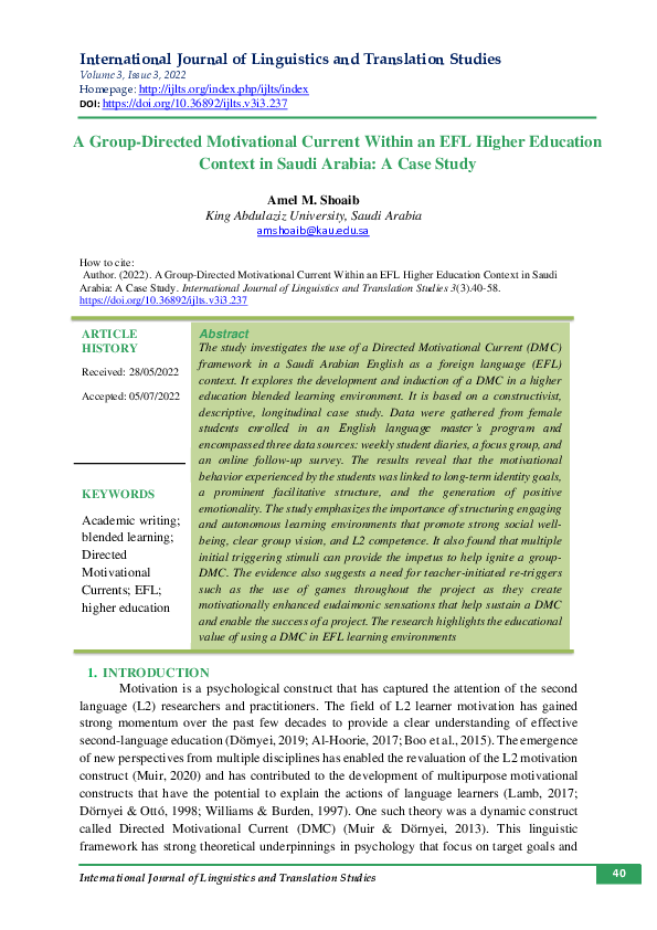 (PDF) Group-Directed Motivational Current Within an EFL Higher ...