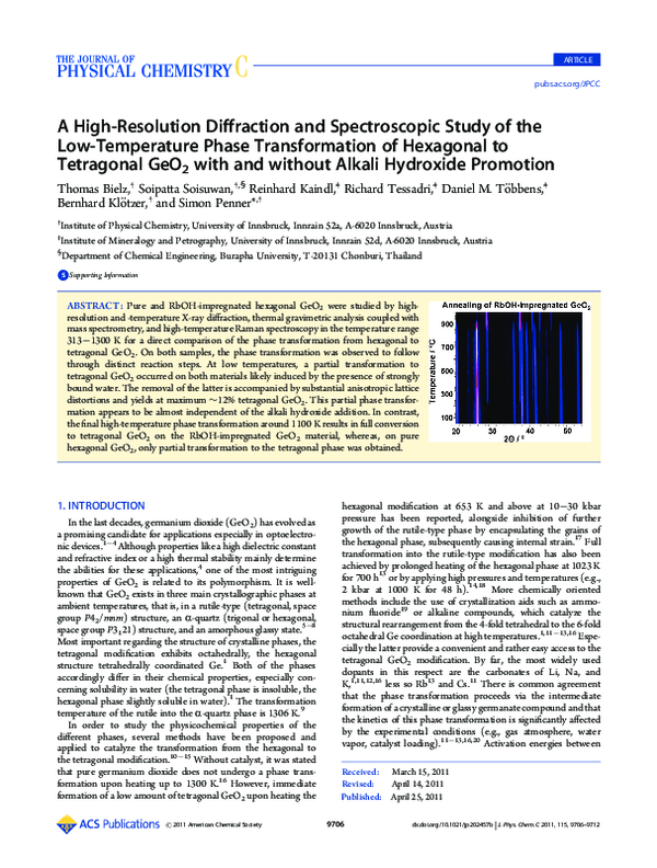 (PDF) A High-Resolution Diffraction and Spectroscopic Study of the Low ...