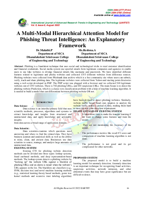 (PDF) A Multi-Modal Hierarchical Attention Model for Phishing Threat Intelligence: An ...