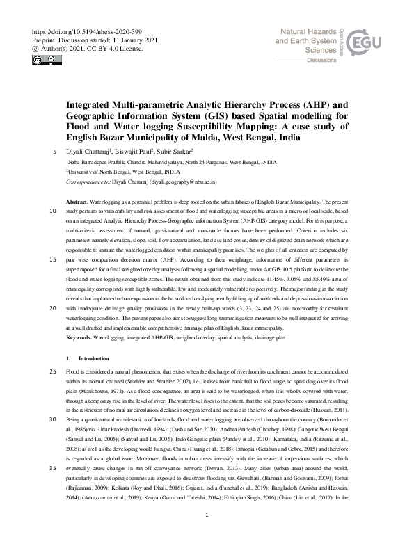 Pdf Integrated Multi Parametric Analytic Hierarchy Process Ahp And