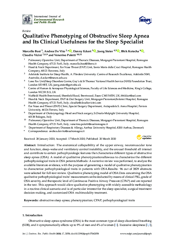 (PDF) Qualitative Phenotyping in Obstructive Sleep Apnea