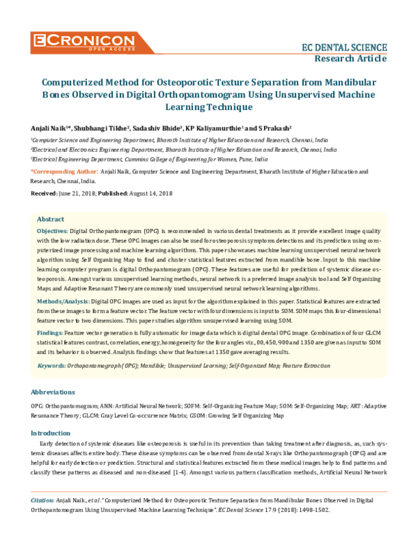 (PDF) Computerized Method for Osteoporotic Texture Separation from ...