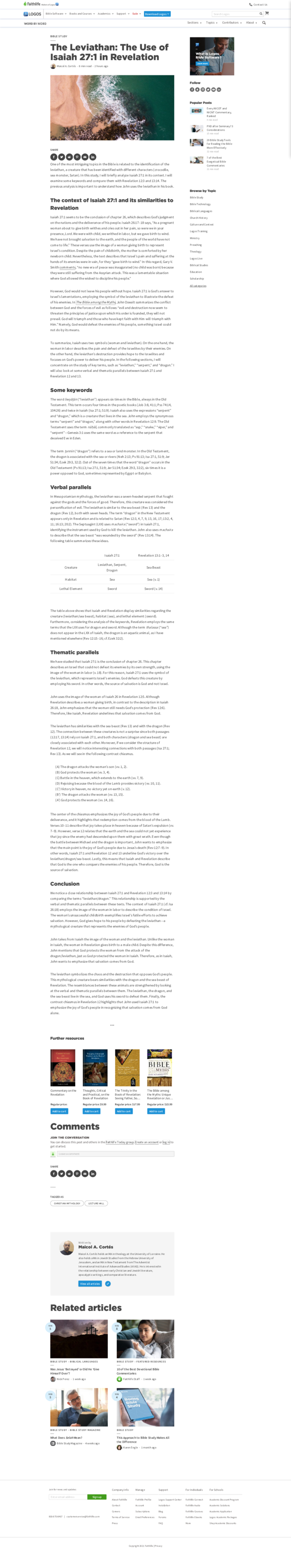 (PDF) The Leviathan: The Use of Isaiah 27:1 in Revelation