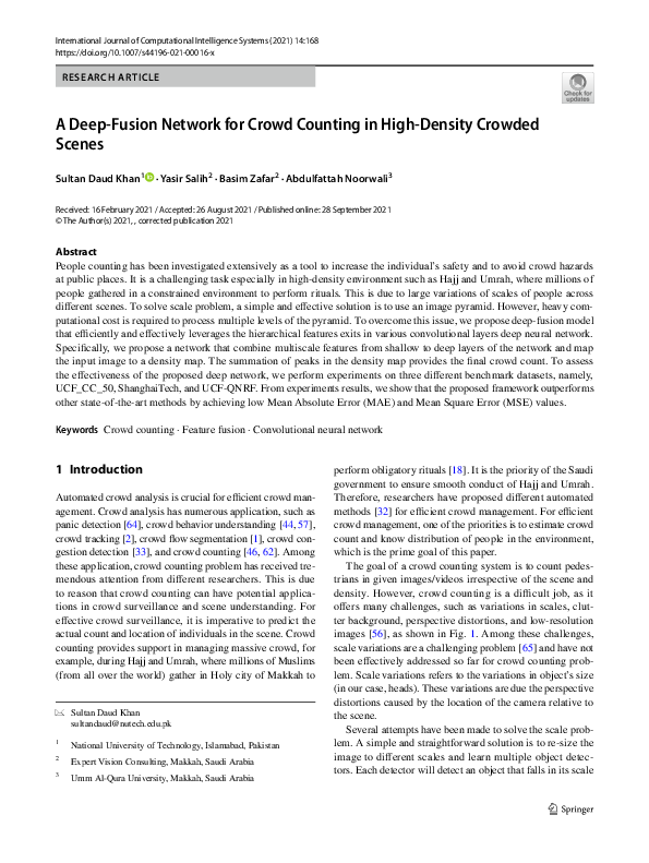 (PDF) A Deep-Fusion Network for Crowd Counting in High-Density Crowded Scenes