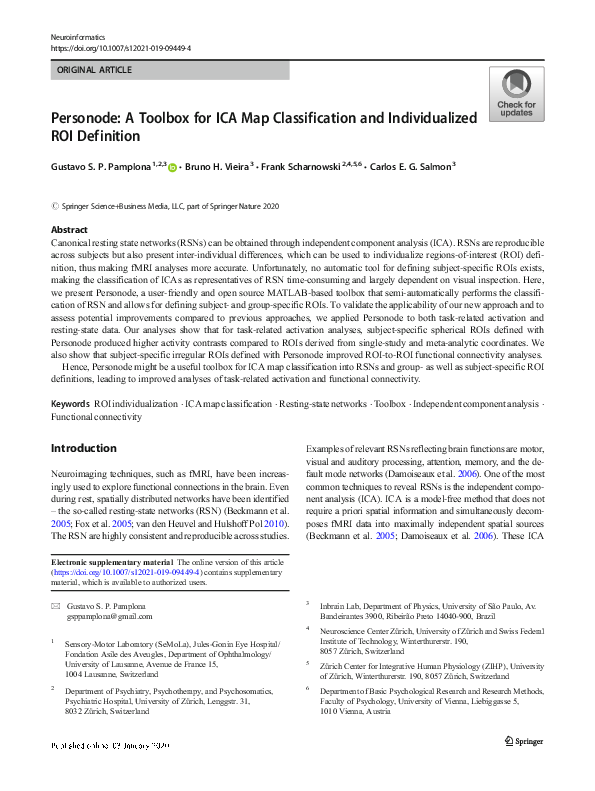 (PDF) Personode: A Toolbox for ICA Map Classification and ...