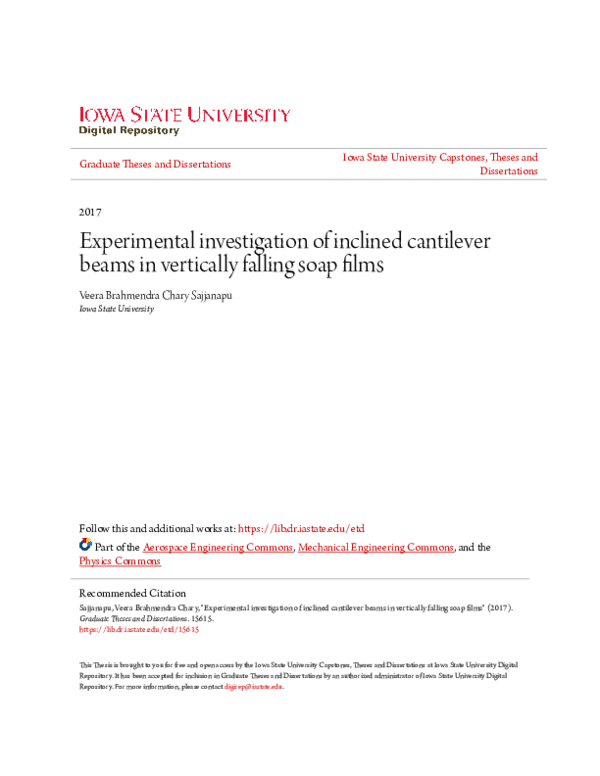 (PDF) Experimental investigation of inclined cantilever beams in ...