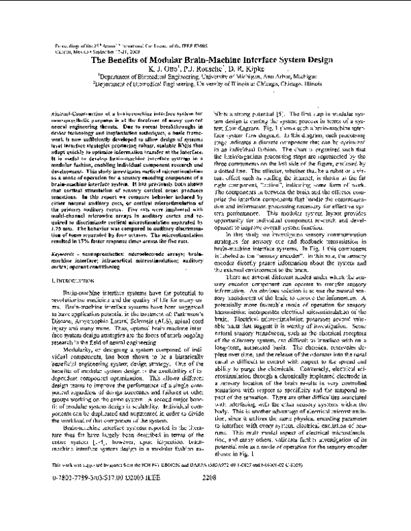 (PDF) The benefits of modular brain-machine interface system design
