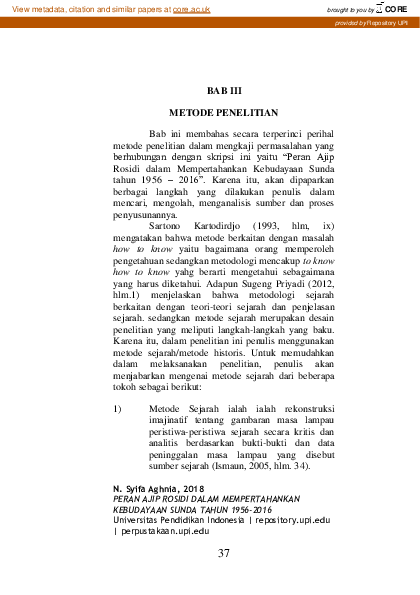 (PDF) Peran Ajip Rosidi Dalam Mempertahankan Kebudayaan Sunda Tahun ...
