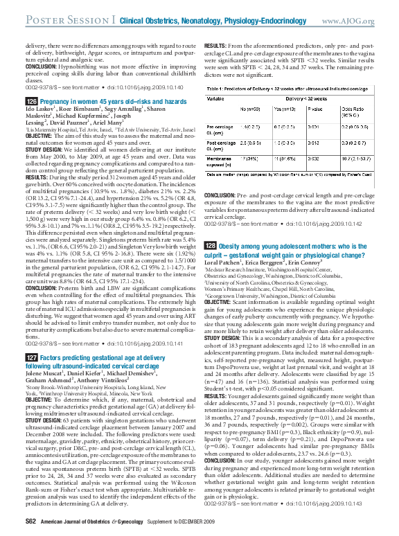 (PDF) 128: Obesity among young adolescent mothers: who is the culprit ...