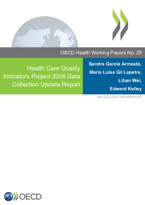 (PDF) Health Care Quality Indicators Project 2006 Data Collection ...