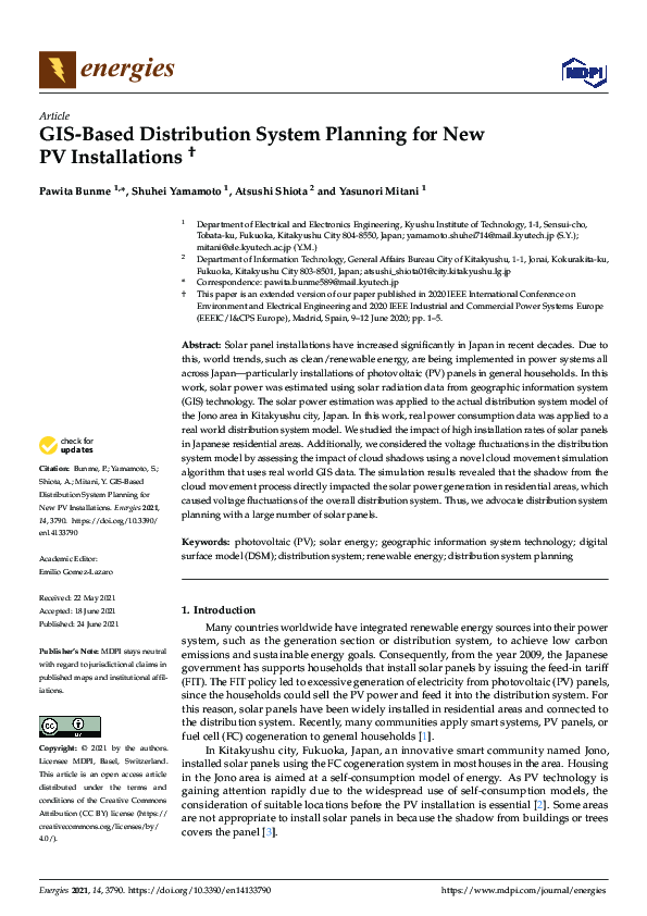 (PDF) GIS-Based Distribution System Planning for New PV Installations