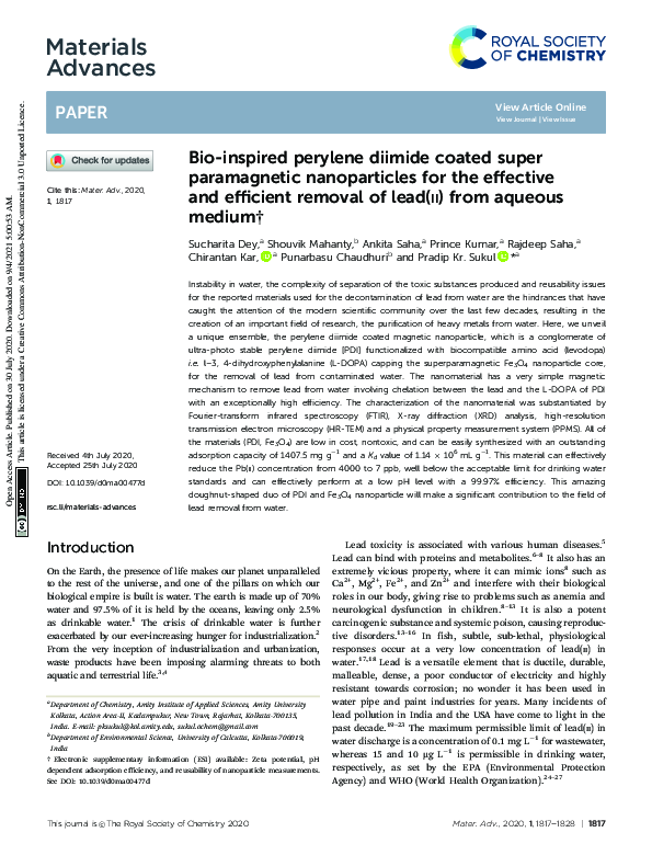 (PDF) Bio-inspired perylene diimide coated super paramagnetic ...