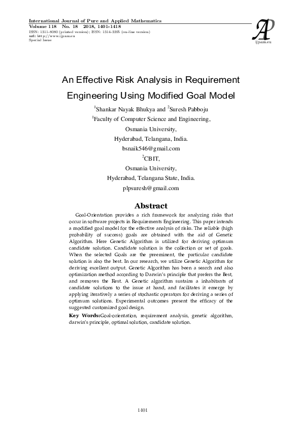 (PDF) An Effective Risk Analysis in Requirement Engineering Using ...