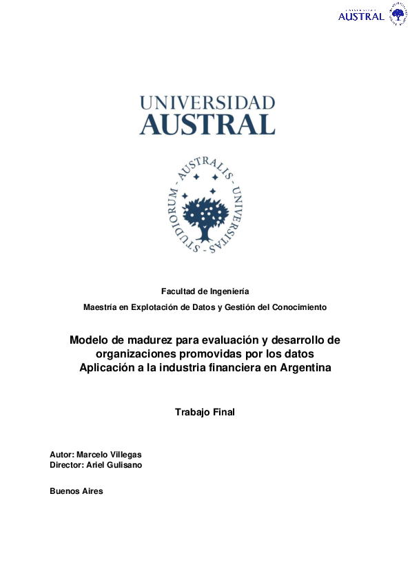 (PDF) Modelo de madurez para evaluación y desarrollo de organizaciones ...