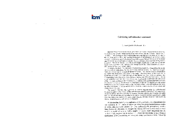 Pdf Calculating Self Referential Statements