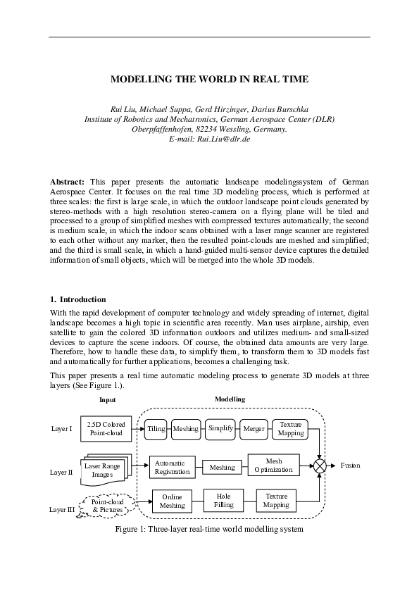 (PDF) Modelling the world in real time