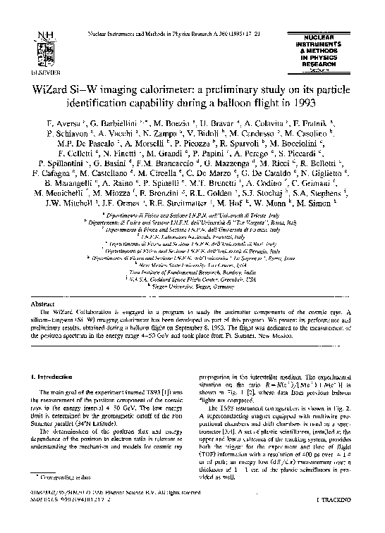 (PDF) WiZard Si W imaging calorimeter: a preliminary study on its ...