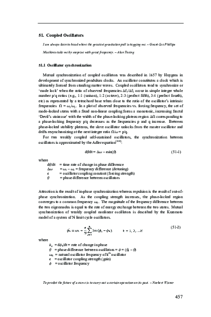 (PDF) Quantum Wave Mechanics Ch 51 Coupled Oscillators
