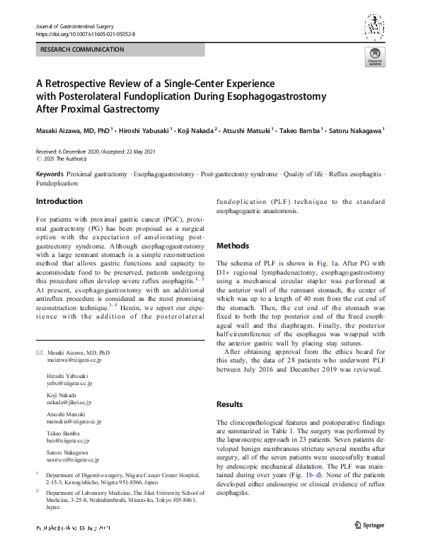 (PDF) A Retrospective Review of a Single-Center Experience with ...