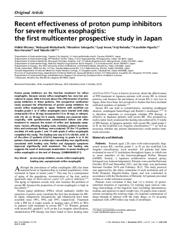 (PDF) Recent effectiveness of proton pump inhibitors for severe reflux ...