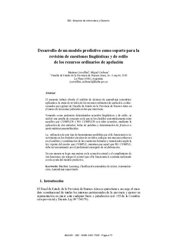 (PDF) Desarrollo de un modelo predictivo como soporte para la revisión de cuestiones ...