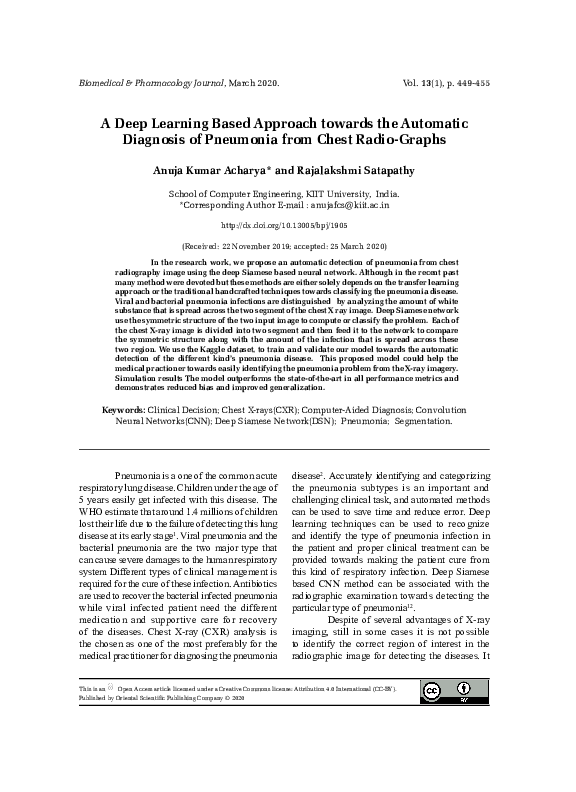 (PDF) A Deep Learning Based Approach towards the Automatic Diagnosis of ...