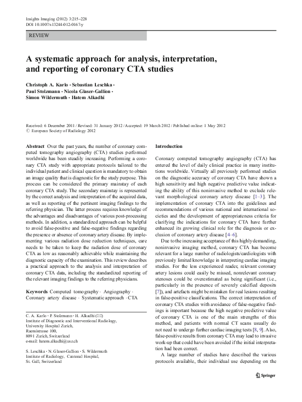 (PDF) A systematic approach for analysis, interpretation, and reporting ...