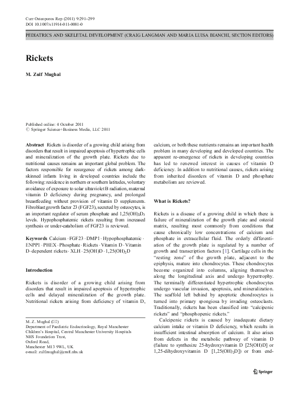 (PDF) Rickets