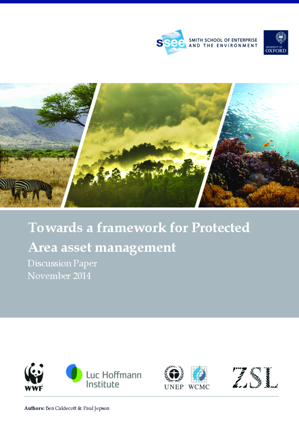 (PDF) Towards a framework for Protected Area asset management ...