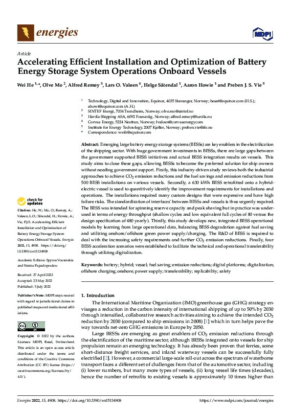 (PDF) Accelerating Efficient Installation and Optimization of Battery Energy Storage System ...