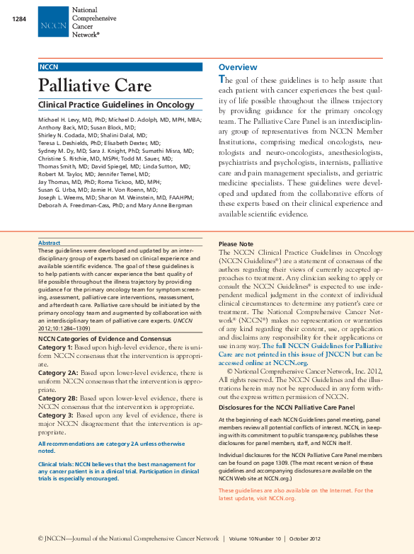 (PDF) Palliative Care