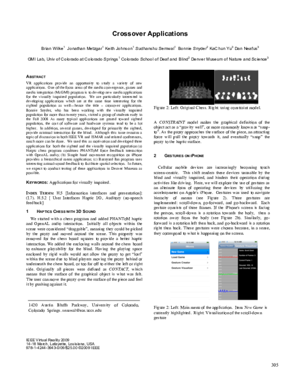 (PDF) Crossover Applications