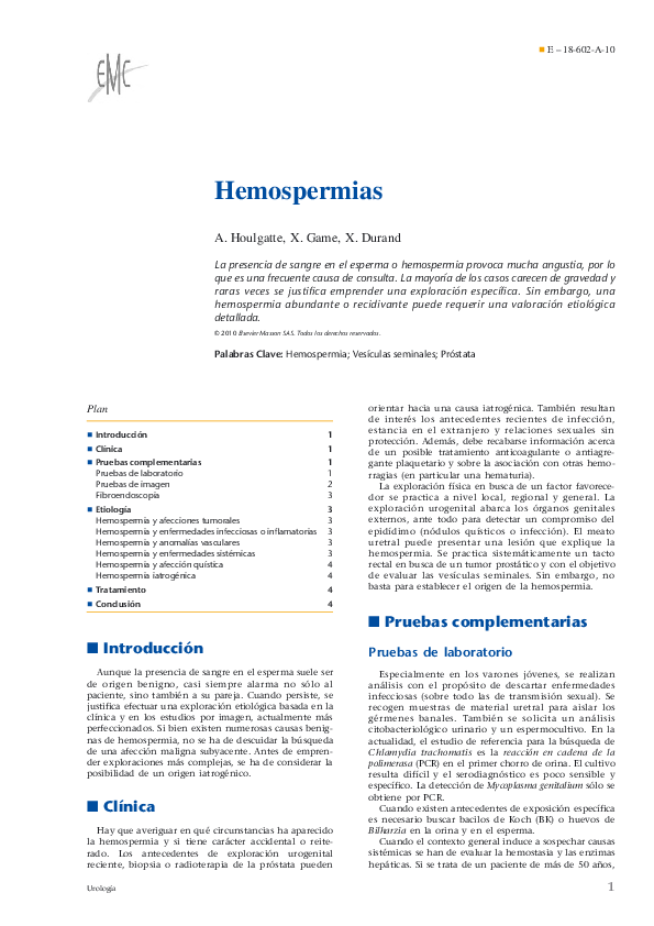 (PDF) Hemospermias