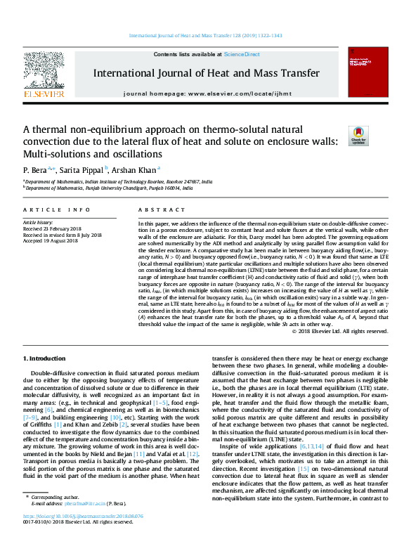 (PDF) A thermal non-equilibrium approach on thermo-solutal natural convection due to the lateral ...