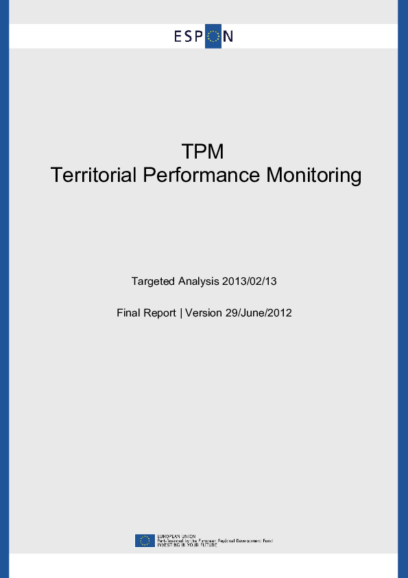 (PDF) TPM Territorial Performance Monitoring-Final Report