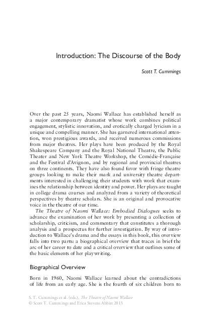 (PDF) Introduction: The Discourse of the Body
