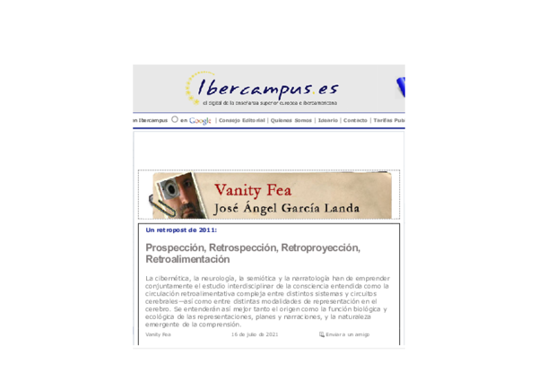 (PDF) Prospección, Retrospección, Retroproyección, Retroalimentación ...