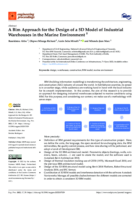 (PDF) A Bim Approach for the Design of a 5D Model of Industrial ...